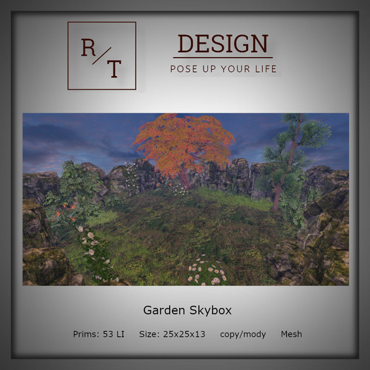 Second Life Marketplace - R/T - Garden Skybox [wear to unpack]